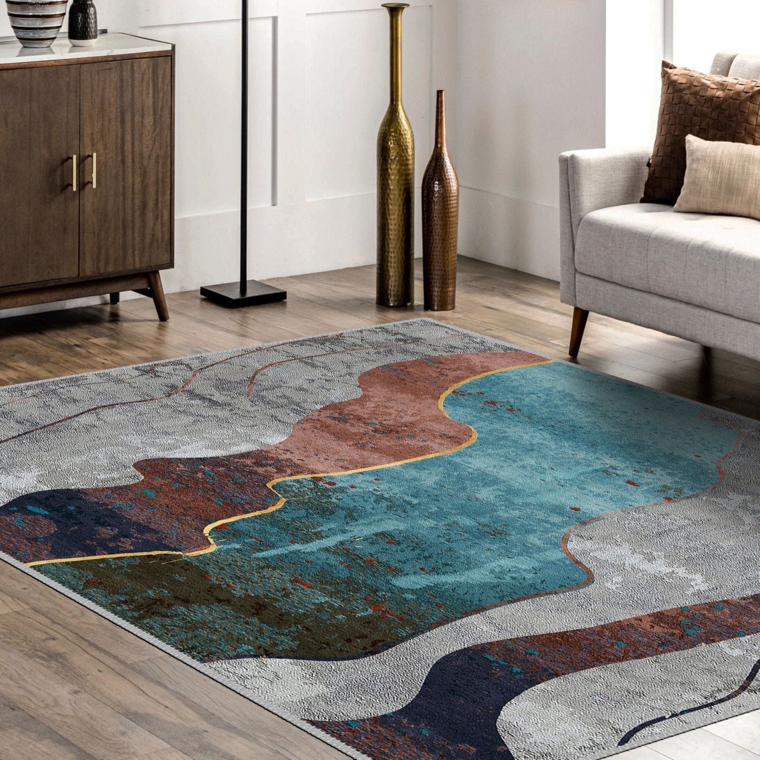 Transform Your Floor into a Work of Art with an Oil Painting Rug